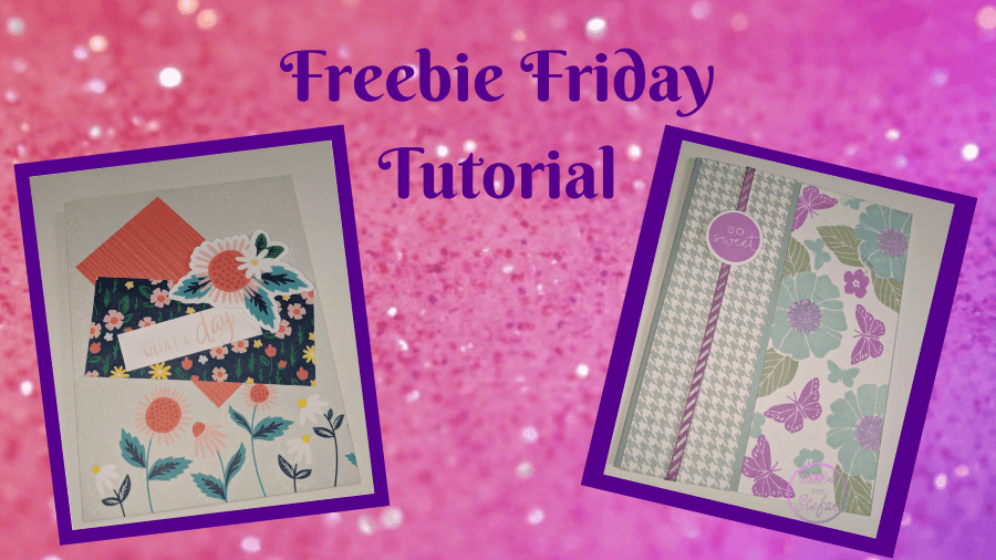 Freebie Friday Tutorial Spring Cards - Stamp with Stefani